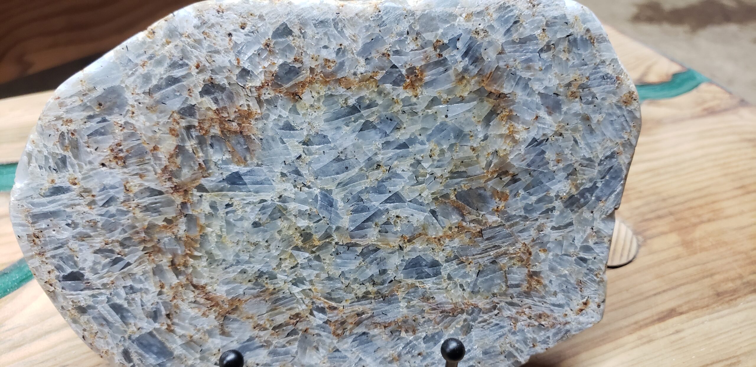 Adirondack Blue Calcite decorative slab - Adirondack HighLand Designs