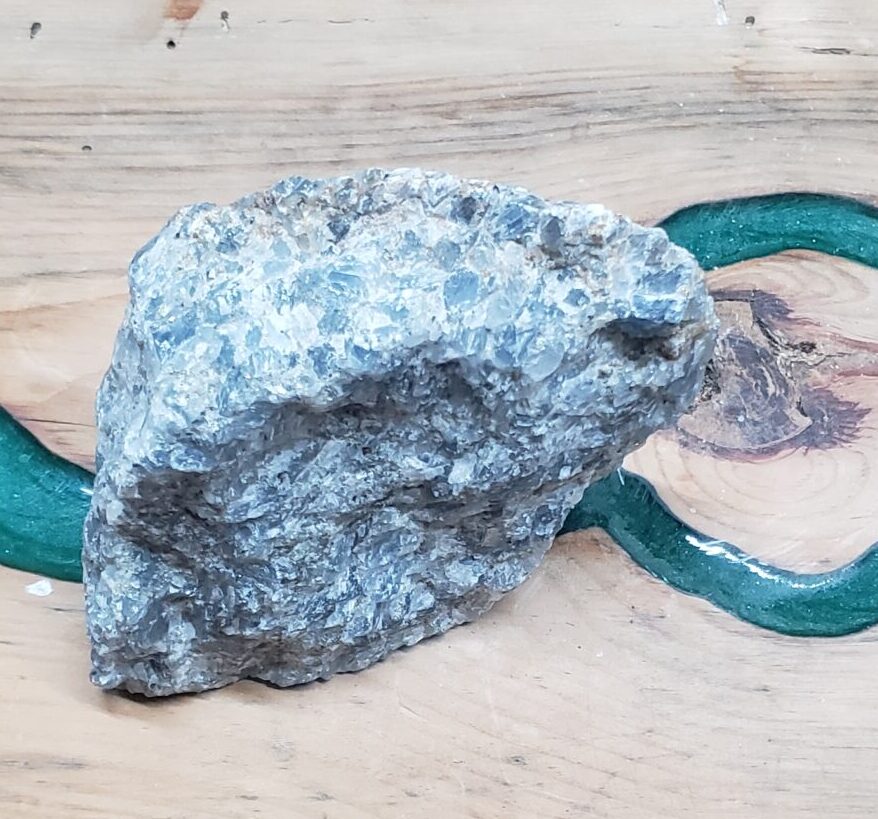 Adirondack Blue Calcite 3 lbs 11 oz - Adirondack HighLand Designs